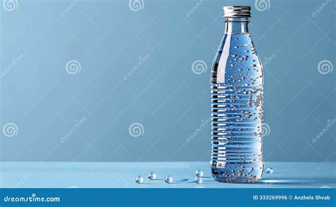 Health Risks Of Tfa And Pfas In Mineral Water Concept On Blue Background Banner With Copy Space