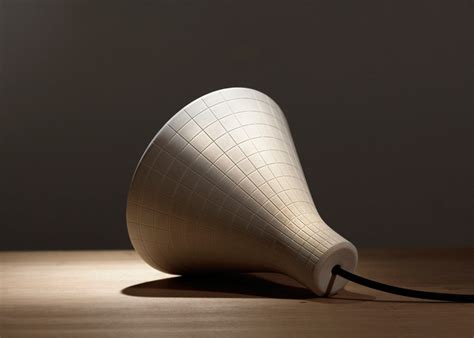 Studio Itai Bar On S Concrete Lamps Are Patterned With Grids