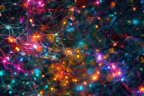 Vibrant Neural Networks Visualization Depicting Data Flow And Ai