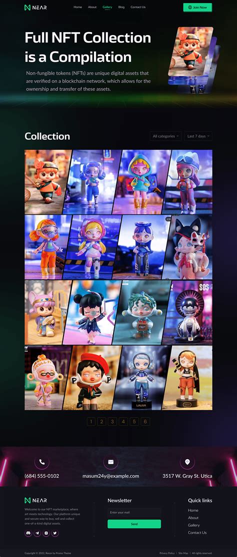 NFT Website UI UX Design On Behance