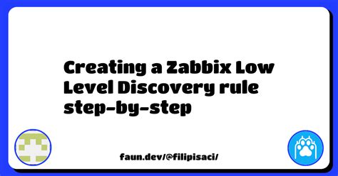creating a zabbix low level discovery rule step by step