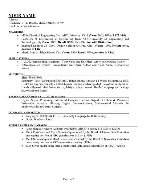 How To Write A Cv The Ultimate Guide Cv Template