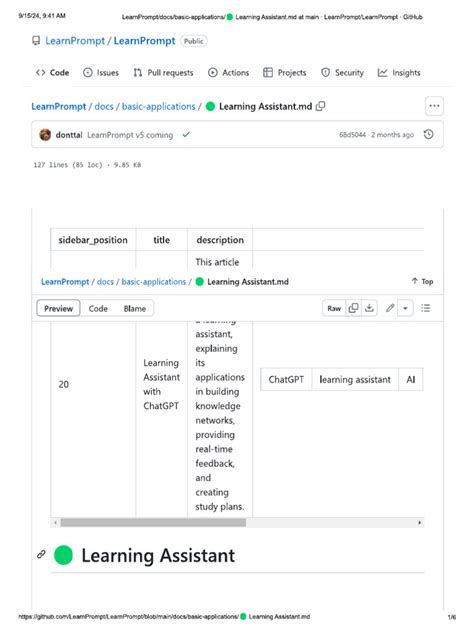 Learning Assistant Pdf