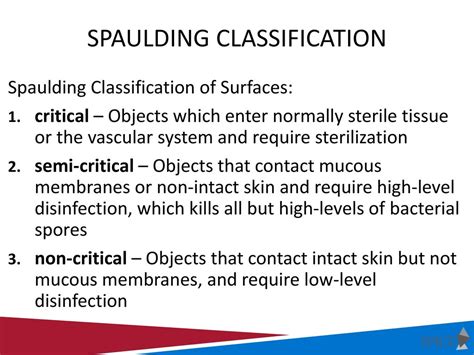 Spaulding Classification Chart Ponasa Spaulding Classification Chart Ponasa