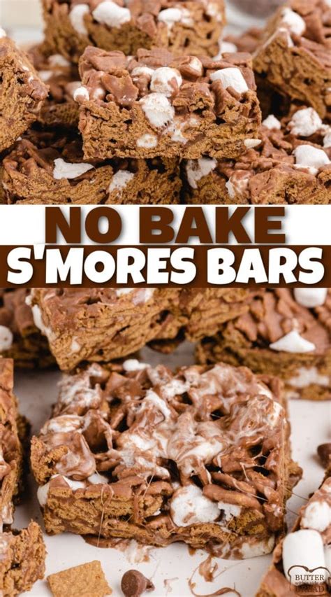 No Bake Smores Bars Butter With A Side Of Bread