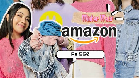 Amazon Winter Wear Haul Starting At Rs550 Trendy Sweaters