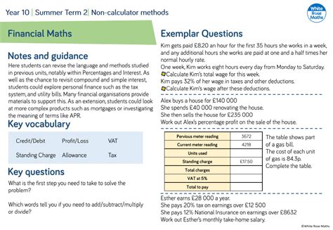 Financial Maths Questions Maths