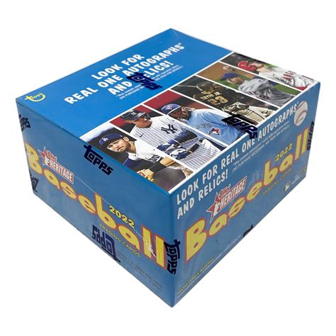 2022 Topps Heritage Baseball Hobby Box With 24 Packs Pristine Auction