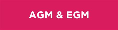 What Is A Annual General Meeting AGM And How Does It Differs From EGM