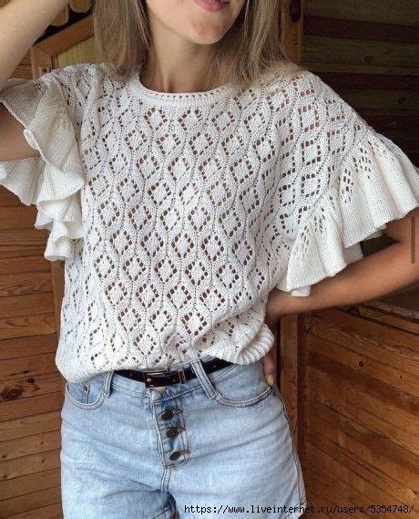 Российский Сервис Онлайн Дневников Связанные крючком топы Женский топ Вязаные топы