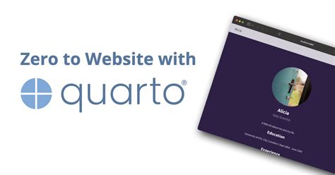 Zero To Website With Quarto Zero To Website With Quarto Workshop