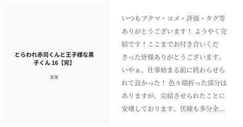 R 18 16 とらわれ赤司くんと王子様な黒子くん 16【完】 とらわれ赤司君と王子様な黒子君 葛葉の小 Pixiv