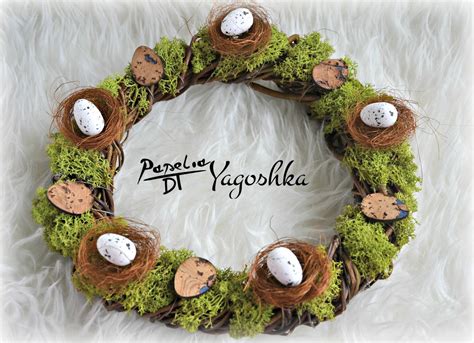 Wielkanocne Ozdoby Kompozycja W Naczyniu I Wianek Eko PAPELIA Blog