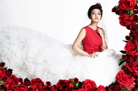 明星美女杨子姗唯美婚纱照 杨子姗私房写真图片美女明星秀色女神