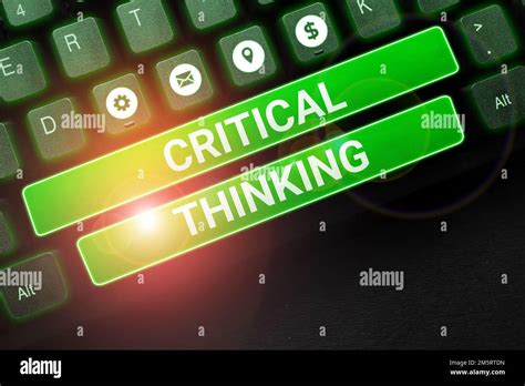 Text Sign Showing Critical Thinking Internet Concept Sequence Of