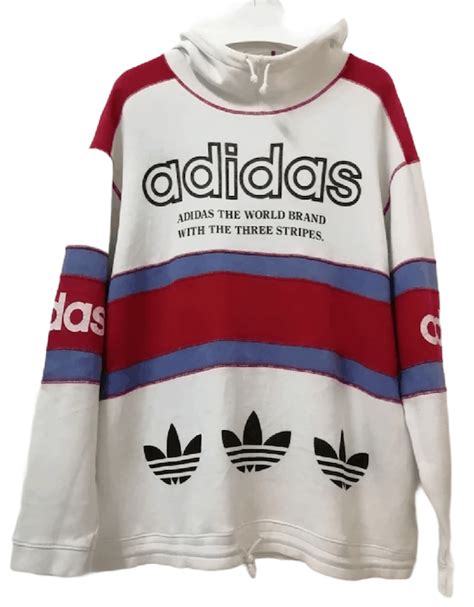 Adidas 🔥rare🔥vtg Adidas Trefoil Spell Out Big Logo Sweatshirt Grailed