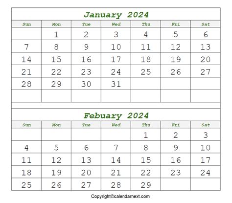Dec Jan Feb Calendar Printable Rose A Slattery