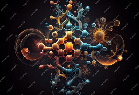 Premium Photo Ai Generative Science Molecule Model Structure Business Teamwork Concept