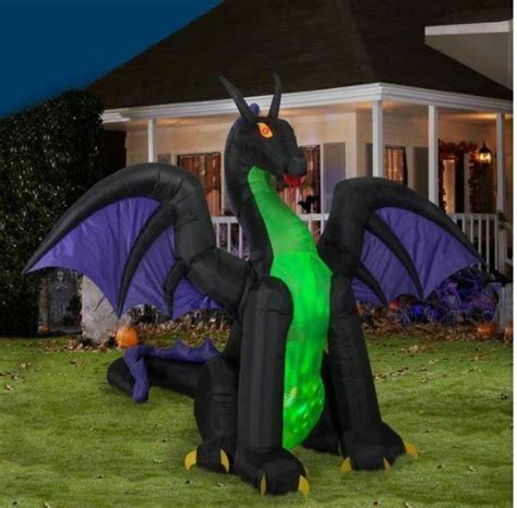 Halloween Gemmy Ft Projection Fire Ice Dragon With Wings Inflatable Nib Shop Trbtand