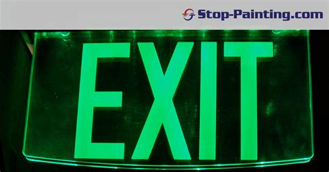Tips For Meeting OSHA Exit Route And Sign Requirements Stop Painting Com Blog
