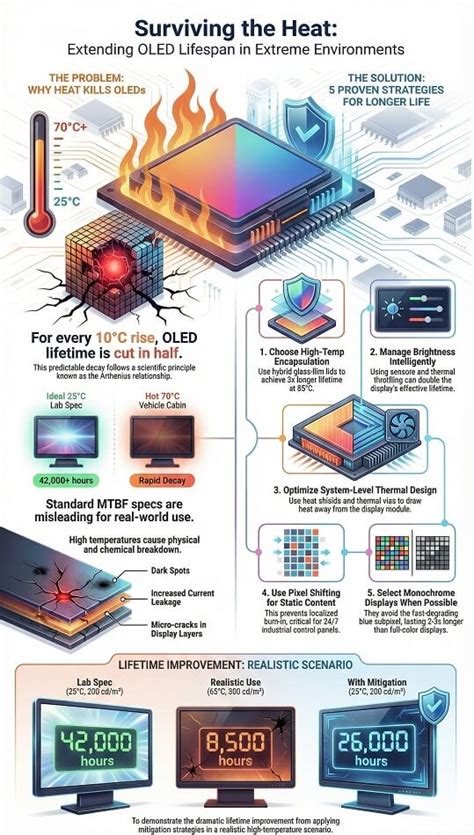 Extending Oled Lifetime In High Temperature Environments A Guide For