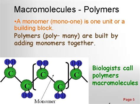 Macromolecules Notes Powerpoint Templates Page 1 Organic Compounds