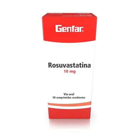 Rosuvastatina 10 Mg Caja X 28 Comprimidos Genfar Bellefarma
