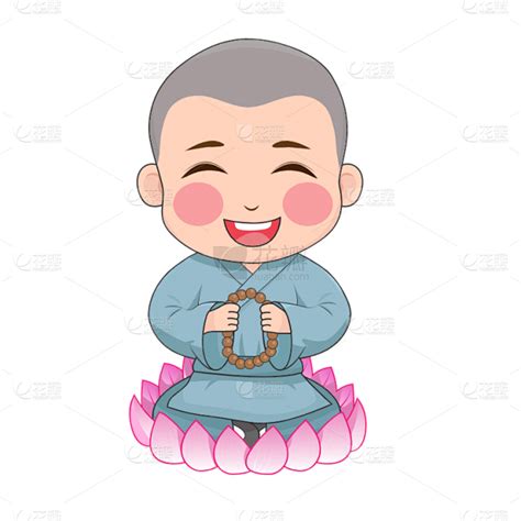 卡通 可爱小和尚元素1