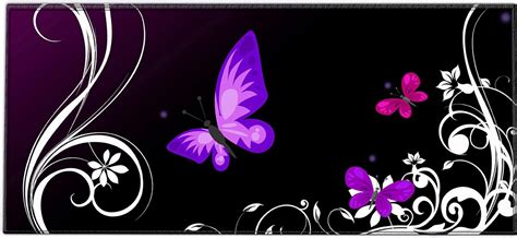 Silent Monsters Mauspad XXL 900 x 400 mm großes Mousepad Schmetterling