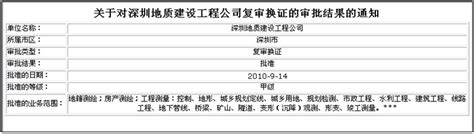 深圳地建公司测绘甲级资质复审换证获国家测绘局通过 新闻 深圳地质建设工程公司