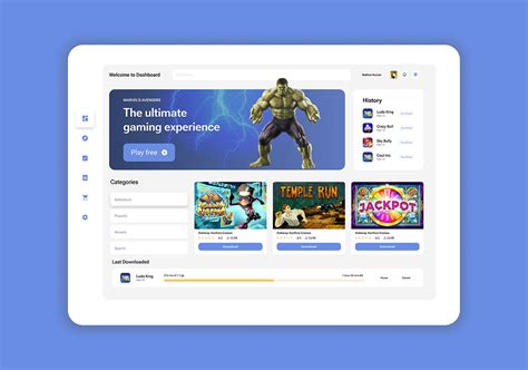 Game Dashboard Design On Behance