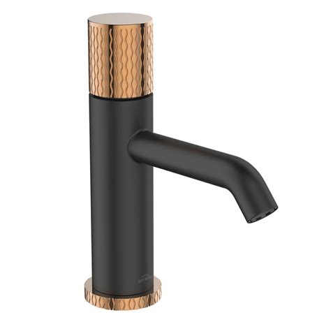 Bateria Umywalkowa Moonlight Invena Trend Czarna Rose Gold INVENA