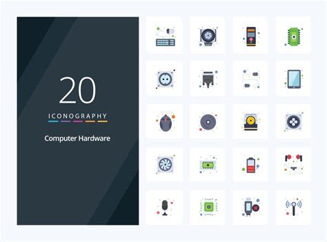 20 Computer Hardware Flat Color Icon For Presentation 16446821 Vector Art At Vecteezy