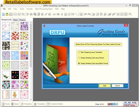 Greeting Card Maker Software Screenshots Retaillabelsoftware