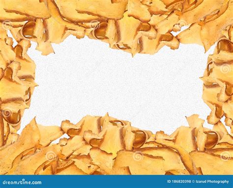 Homemade Cassava Chips Cassava Chips With The Concept Of Emptying In