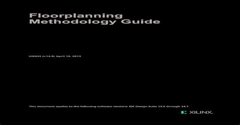 Pdf Xilinx Floorplanning Methodology Guide Ug633 · Pdf File