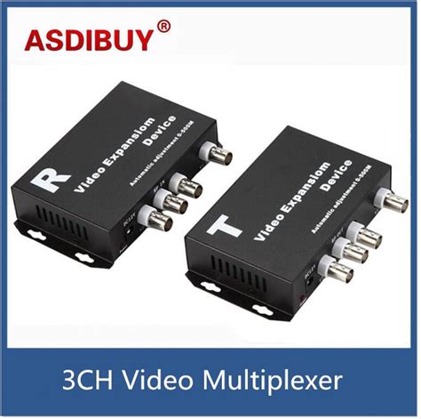 3ch Video Multiplexer Camera Repeater One Coaxial Cable Cctv 720p 1080p