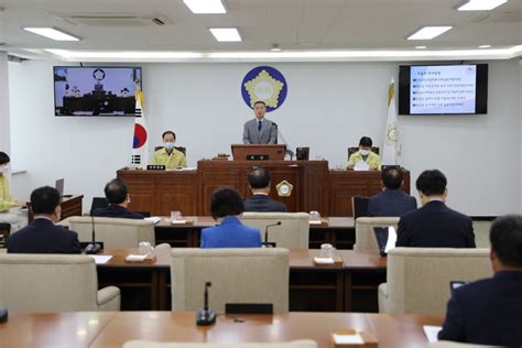 장성군의회 제8대 후반기 첫 임시회 개최 일등방송