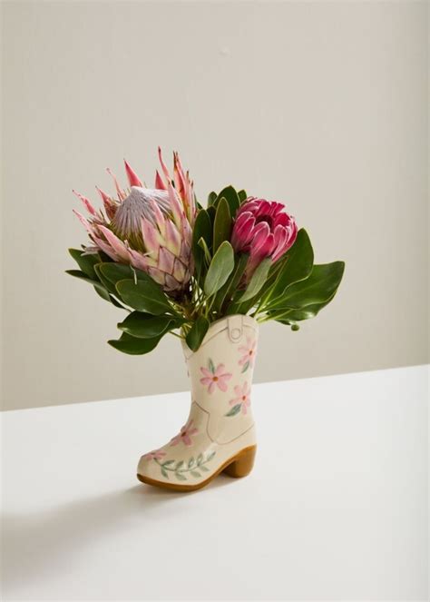 Accent Decor Cowgirl Boot Planter Vase The Periwinkle Shoppe