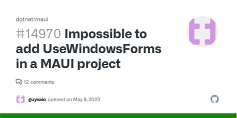 impossible to add usewindowsforms in a maui project · issue 14970