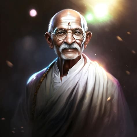 Premium Ai Image Mahatma Gandi