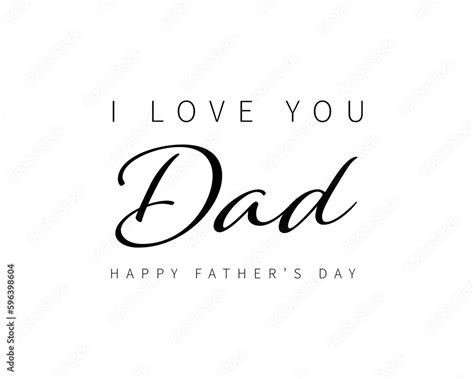 Happy Fathers Day Lettering Stock Vector Adobe Stock