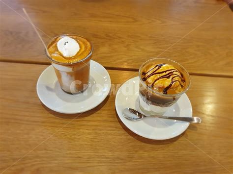 커피컵 아포가토 비엔나 커피 Cafe 사진이미지일러스트캘리그라피 라별작가