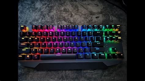 Механическая клавиатура Machenike K7 B87W RGB Blue Switch - YouTube