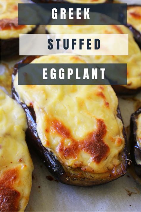 Greek Stuffed Eggplant Papoutsakia Recipe In 2024 Goat Recipes