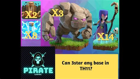 Th11 Insane Attack Of Zap Quake Mass Witch With Golem Clash Of Clans