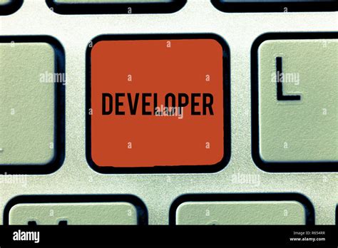 Word Writing Text Developer Business Concept For Demonstrating Or