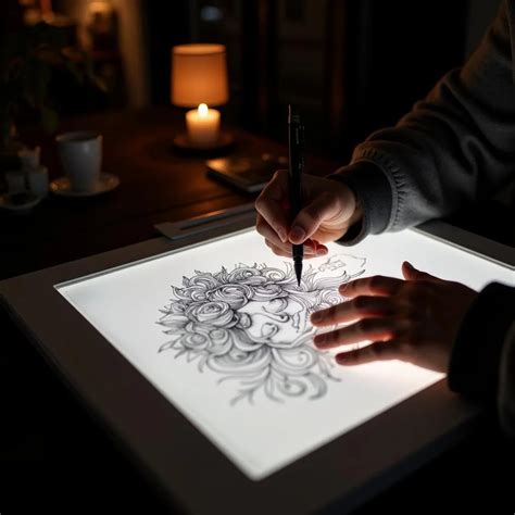Unleash Your Creativity With A Lighted Art Table Online Art Workshops