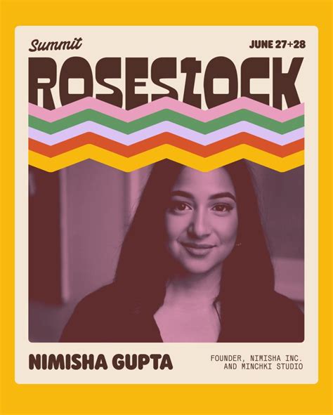 Nimisha Gupta On Linkedin Ill Be Speaking At Rosestock Summit On June