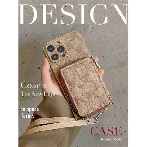 Coach Iphone 16 Pro Max 15 Plus Case Notebook Strap 14 Trunk Cover